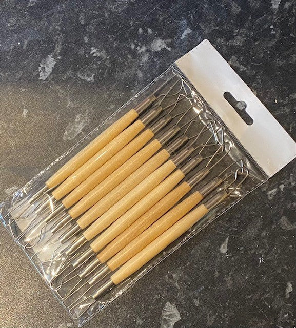 Set of 10 double ended wire loop tools – Sussex Potters Supplies